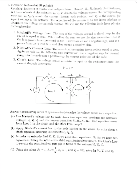 Solved Resistor Networks Consider circuit of resistors in | Chegg.com Solved Resistor Networks Consider circuit of resistors in | Chegg.com
