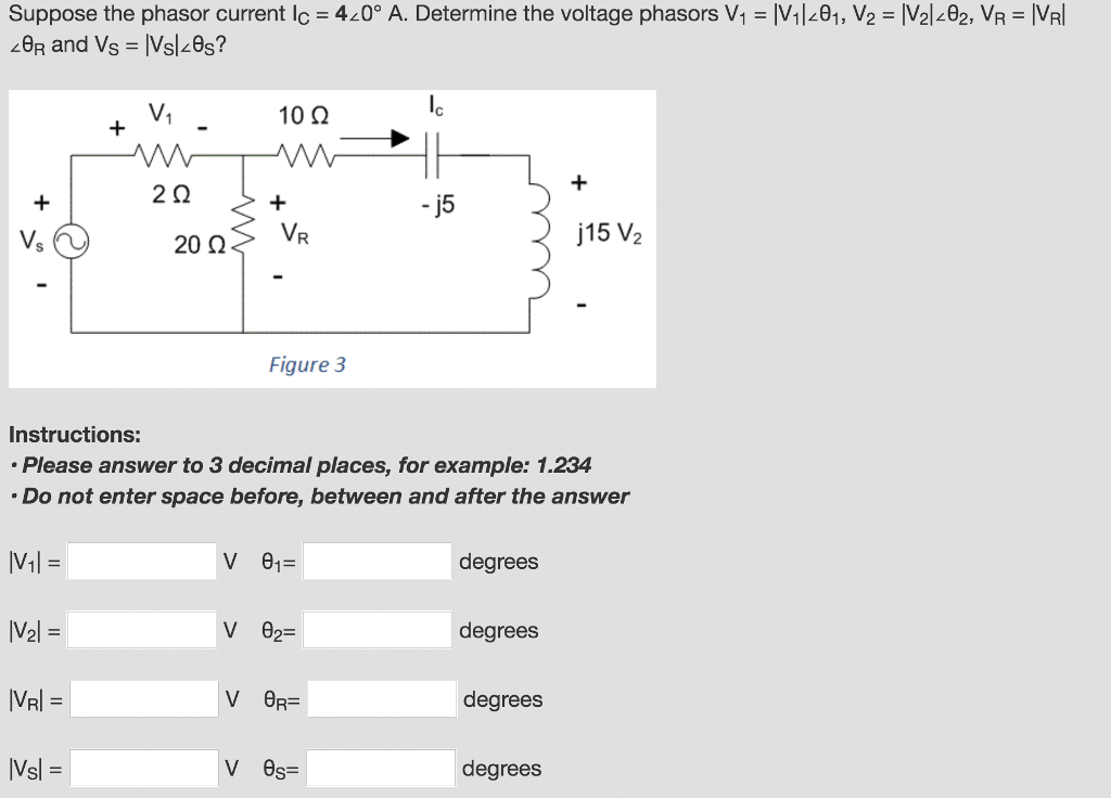 Solved Suppose the phasor current lC-4L0° A. Determine the | Chegg.com
