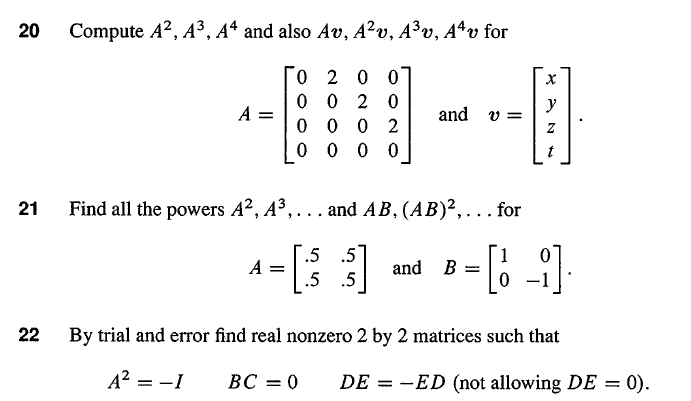 Solved 20 Compute A2, Аз, A4 and also Au, Аги. Ази, A4U for | Chegg.com