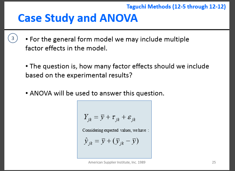 Solved QUESTION 1 Chapter 12-Robust DOE part 7, "Using ANOVA | Chegg.com