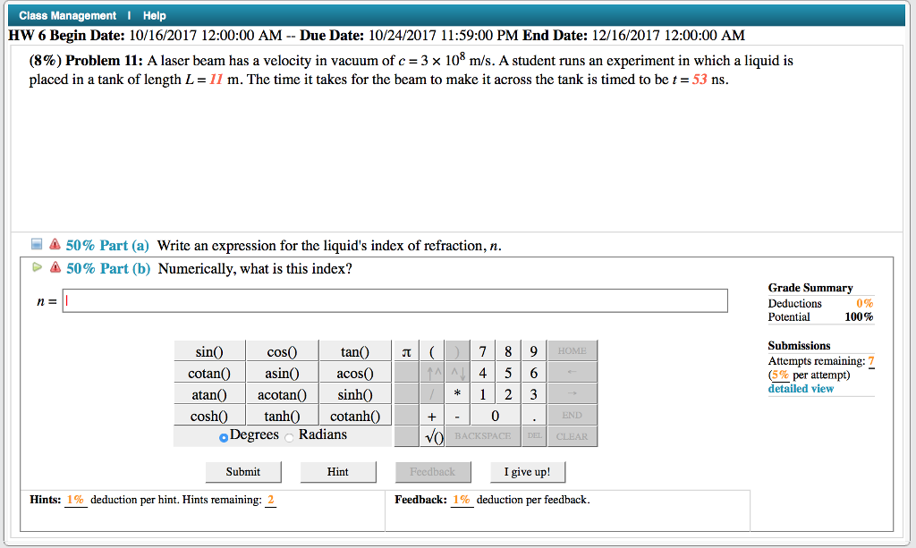 Solved Class Management Help HW 6 Begin Date: 10/16/2017 | Chegg.com