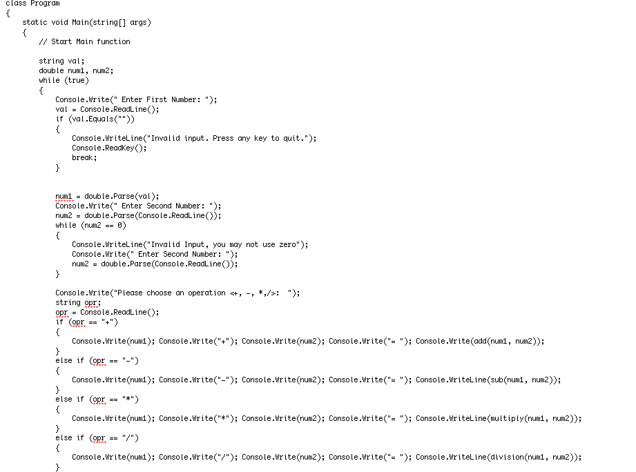 Solved The following is a program for a 4-function | Chegg.com