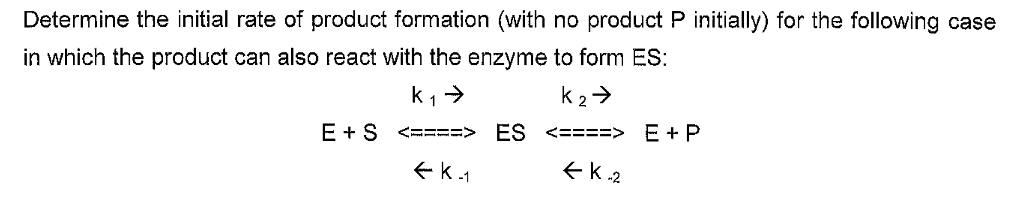 Solved Determine the initial rate of product formation (with | Chegg.com