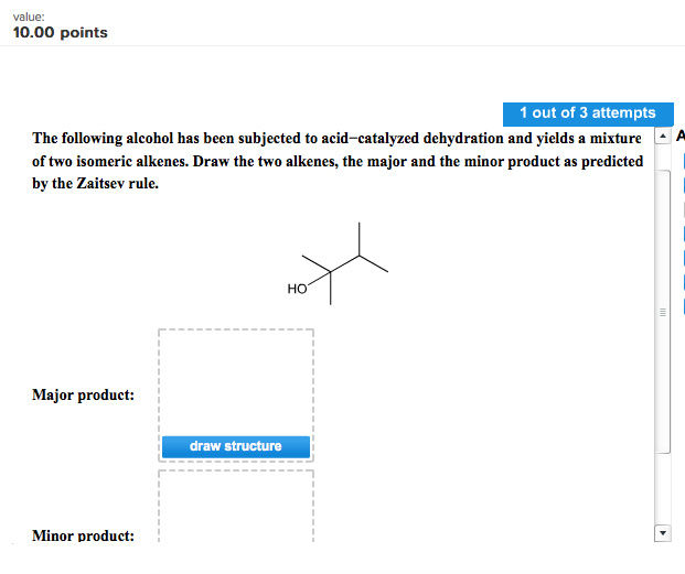 Solved The following alcohol has been subjected to | Chegg.com
