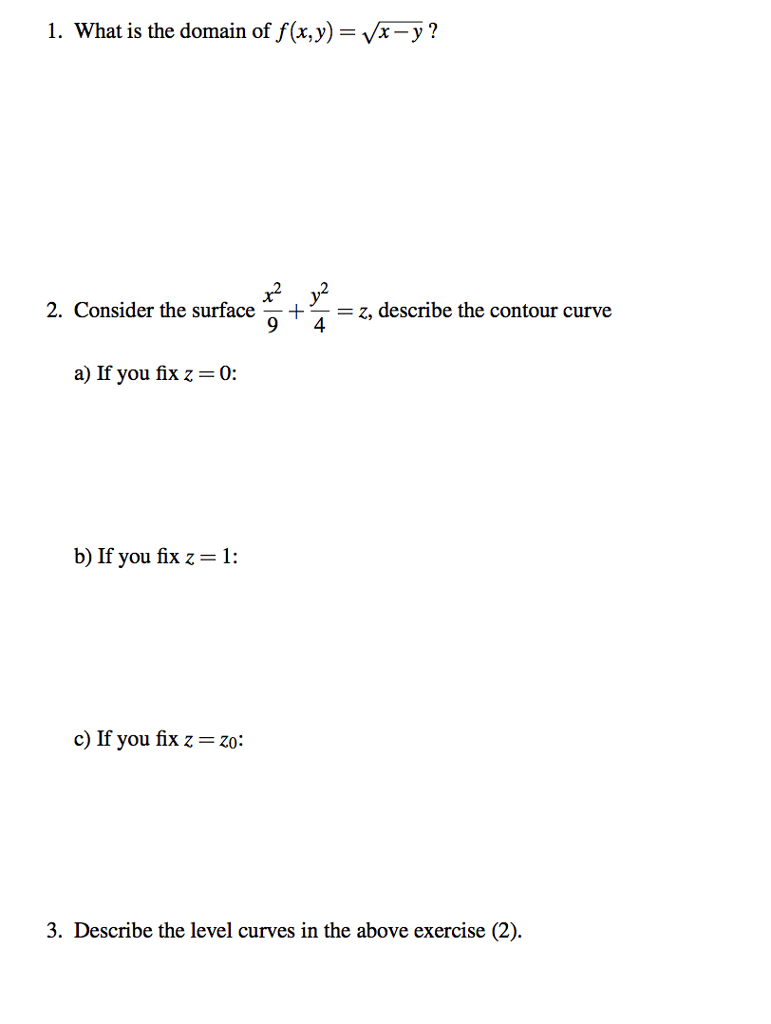 Solved In Calculus I and II, we worked with functions | Chegg.com