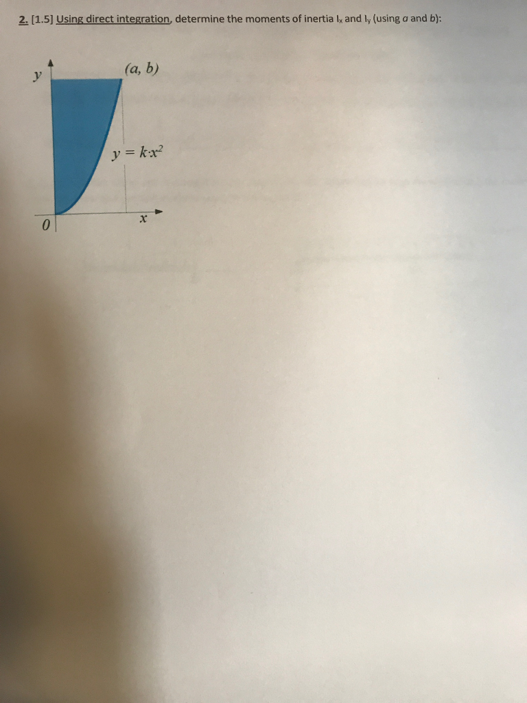 Solved Using direct integration, determine the moments of | Chegg.com Solved Using direct integration, determine the moments of | Chegg.com