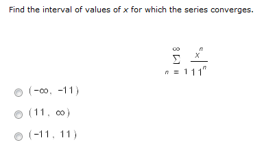 Solved Find the interval of values of X for which the series | Chegg.com