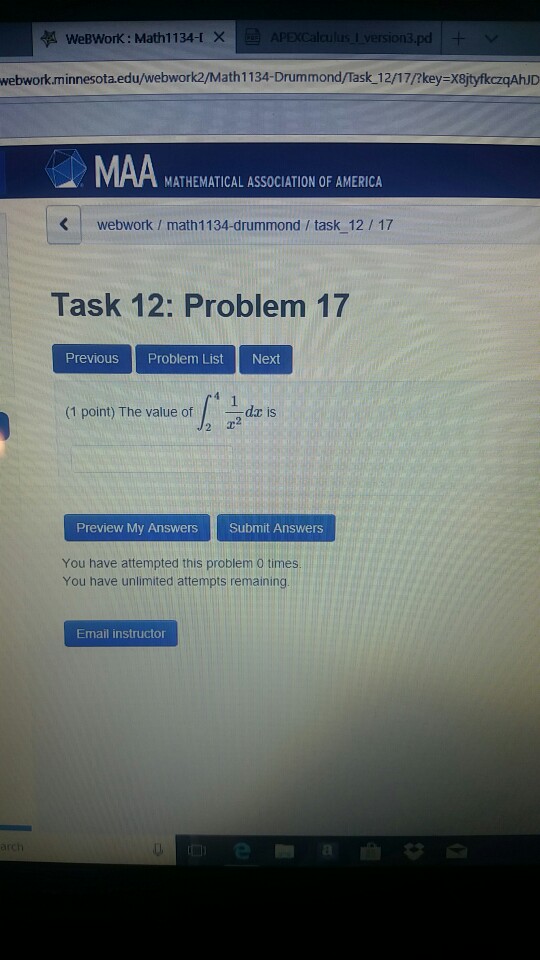 Solved webwork / math 1134-drummond / task 12/16 Task 12: | Chegg.com