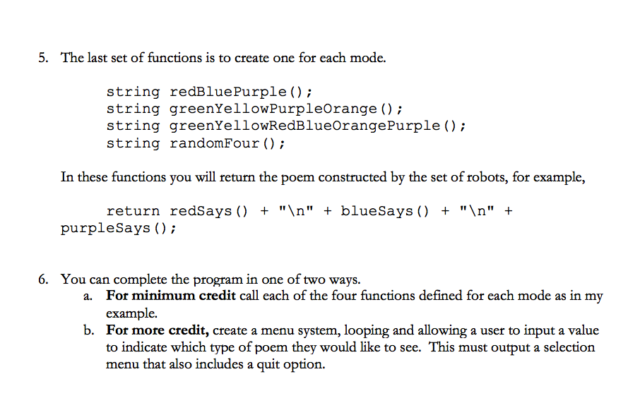Solved You have a set of different types of robots that | Chegg.com