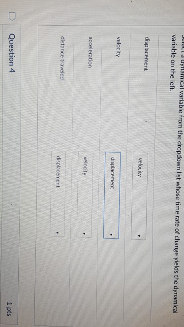 Solved Jelell d uyhamical variable from the dropdown list | Chegg.com