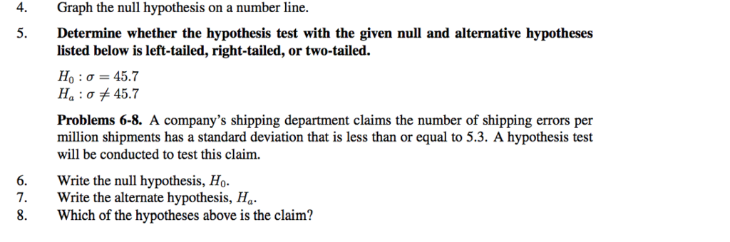 Solved Graph the null hypothesis on a number line. | Chegg.com