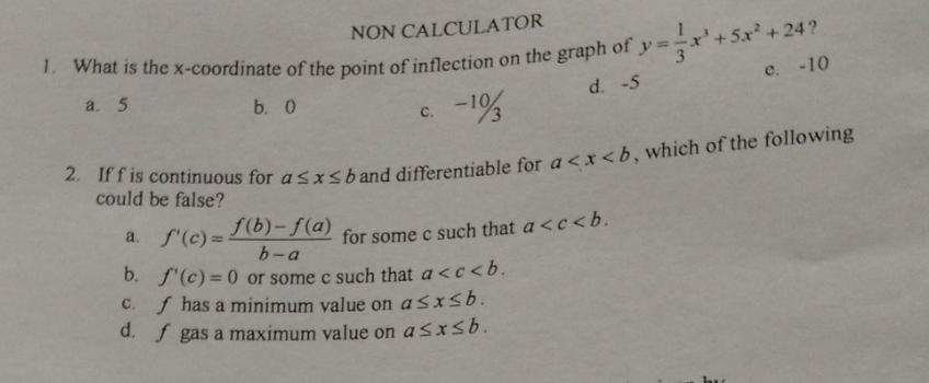 Solved What is the x-coordinate of the point inflection on | Chegg.com