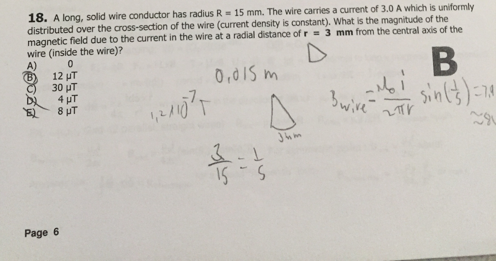 Solved 18. A long, solid wire conductor has radius R = 15 | Chegg.com