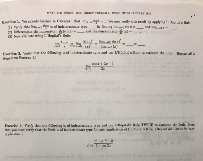 Solved We already learned in Calculus I that limx_0 | Chegg.com