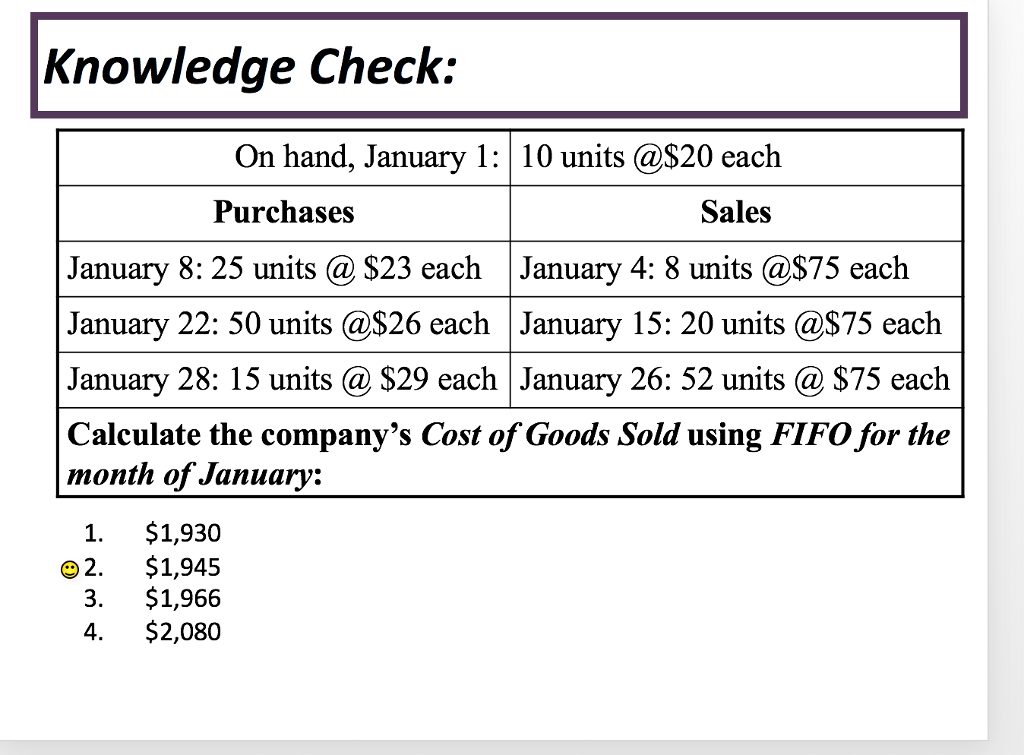 Solved How can i find the cost of goods sold using fifo | Chegg.com