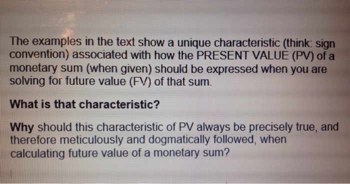 Solved The examples in the text show a unique characteristic | Chegg.com