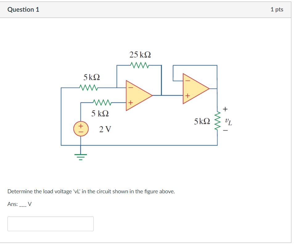 Solved Determine the load voltage 'vL' in the circuit shown | Chegg.com