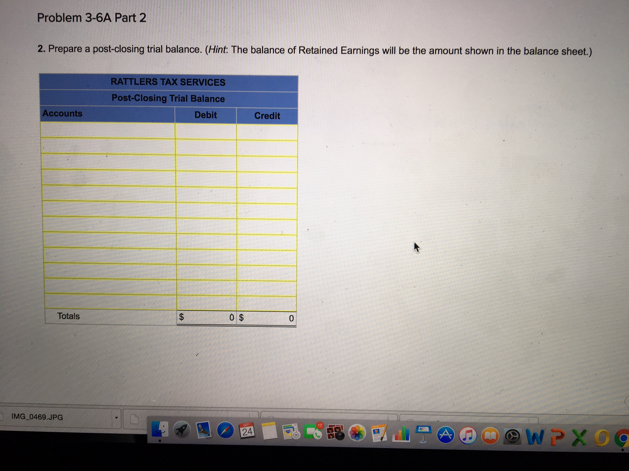 Solved Problem 3-6A Record closing entries and prepare a | Chegg.com