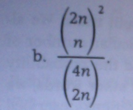 Solved (2n n)2 / 4n 2n. | Chegg.com