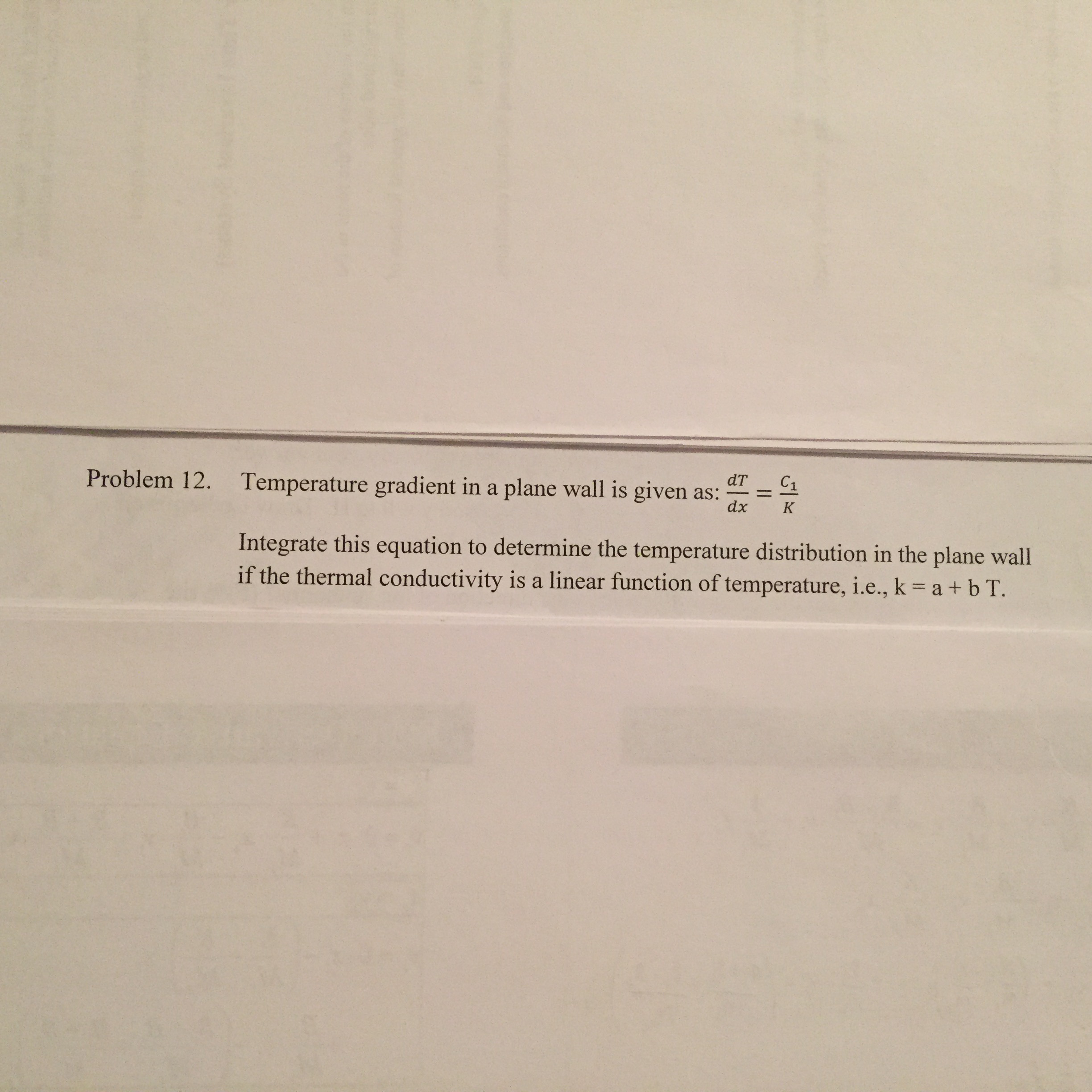 Solved Temperature gradient in a plane wall is given as: | Chegg.com