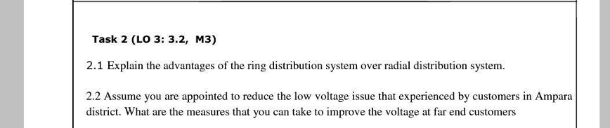 Solved Explain the advantages of the ring distribution | Chegg.com