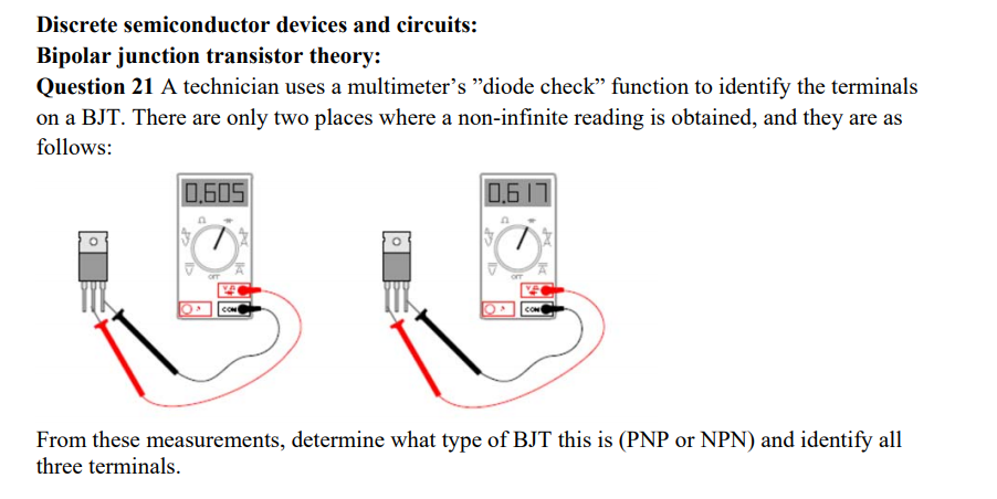Solved Discrete semiconductor devices and circuits: Bipolar | Chegg.com