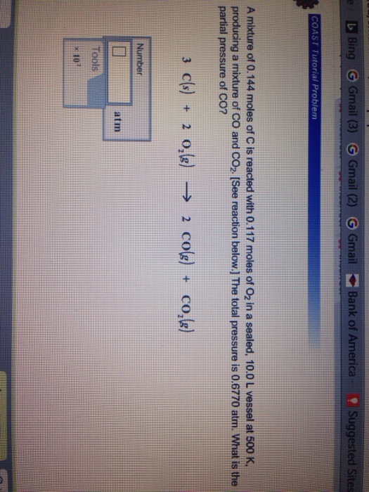 Solved A mixture of 0.144 moles of C is reacted with 0.117 | Chegg.com