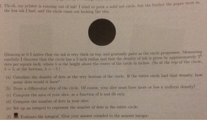 Solved Uh-oh, my printer Is running out of ink) I tried to | Chegg.com