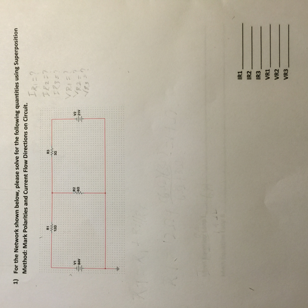 Solved For the Network shown below, please solve for the | Chegg.com Solved For the Network shown below, please solve for the | Chegg.com