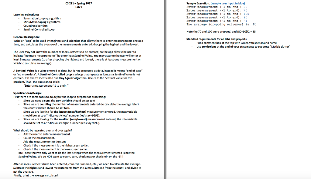 Solved Learning objectives: - Summation Looping algorithm | Chegg.com