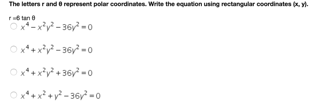Solved The letters r and theta represent polar coordinates. | Chegg.com