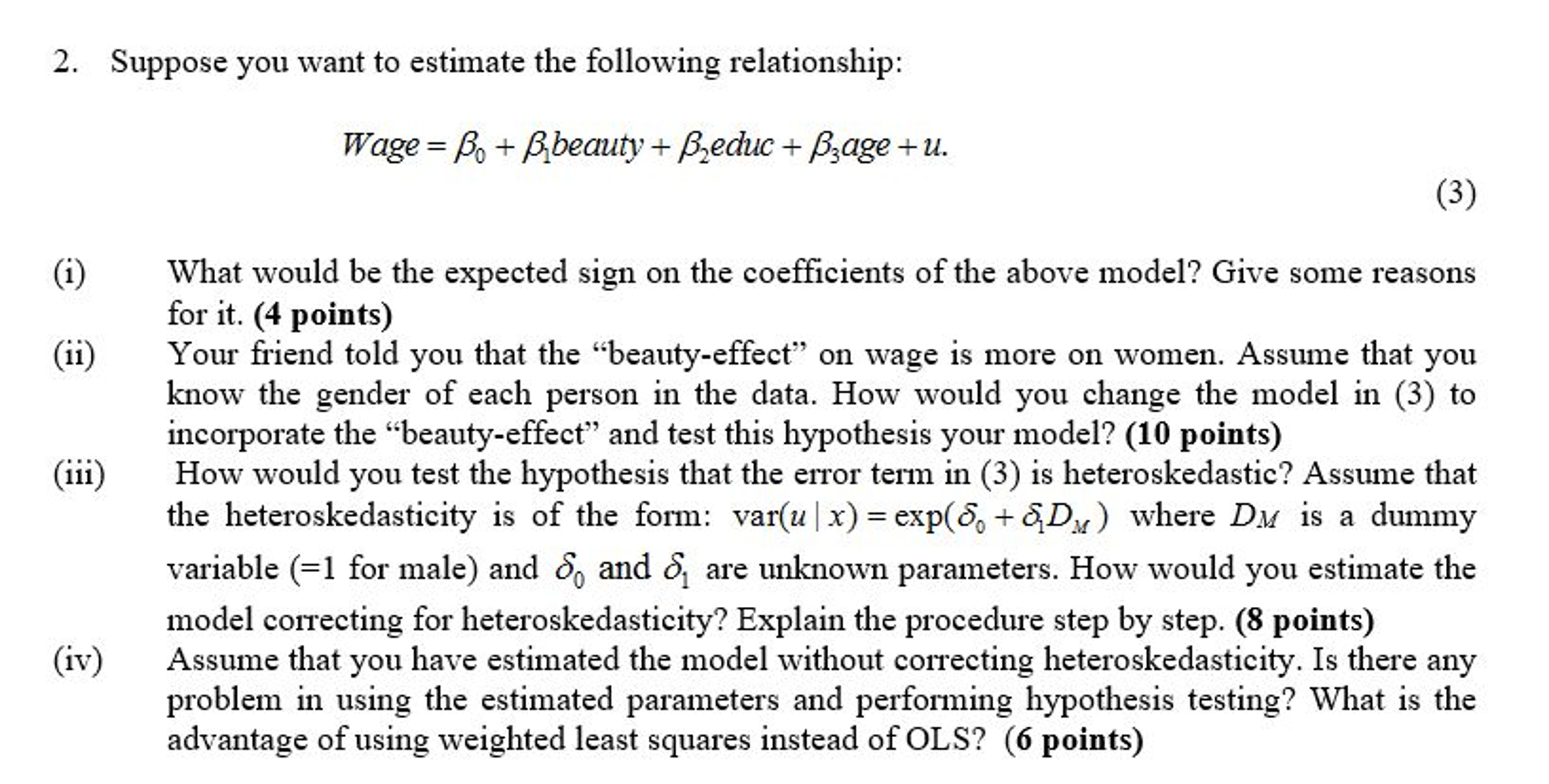 Suppose you want to estimate the following | Chegg.com