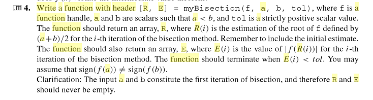 Solved MATLAB HELP Re-do problem this problem but using the | Chegg.com