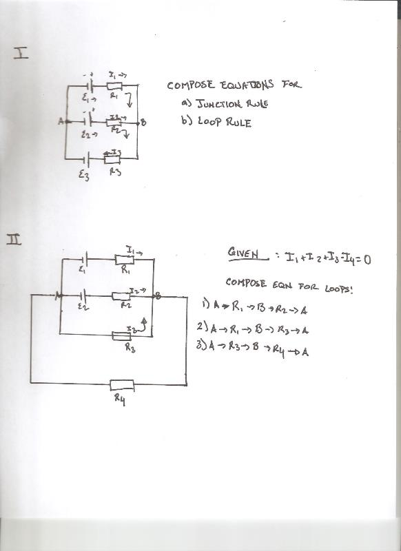 Solved Compose Equations For Junction Rule Loop Rule 