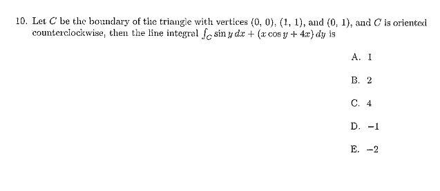 Solved Let C be the boundary of the triangle with vertices | Chegg.com