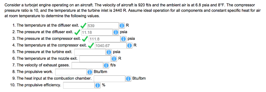 Solved Consider a turbojet engine operating on an aircraft. | Chegg.com