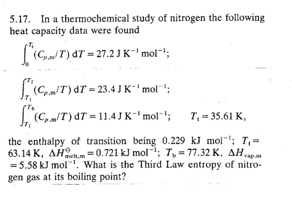 Solved In a thermochemical study of nitrogen the following | Chegg.com