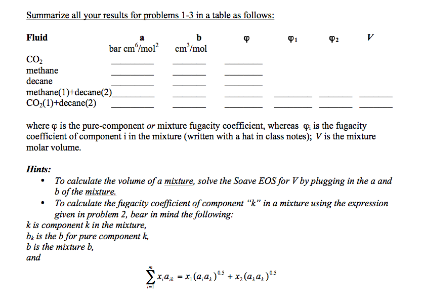Solved RT 1. For the Soave equation of state: P- V-b V(V+b) | Chegg.com