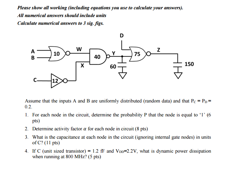 Solved Assume that the inputs A and B are uniformly | Chegg.com