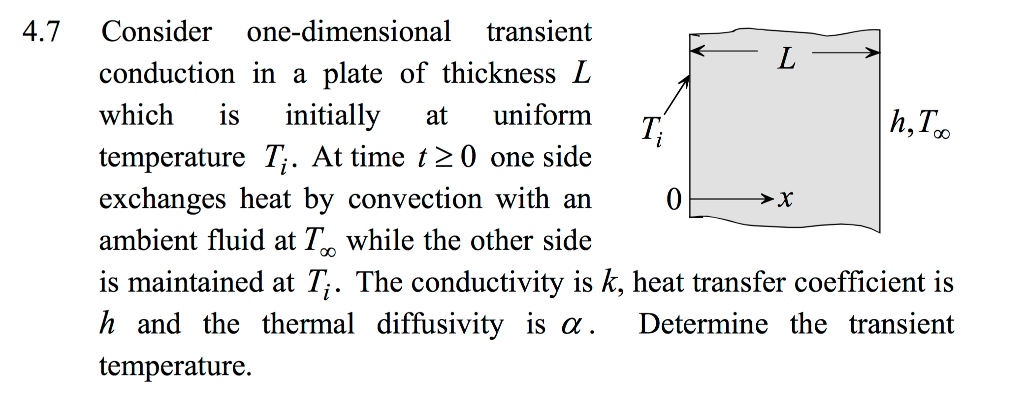 Solved Consider one-dimensional transient conduction in a | Chegg.com