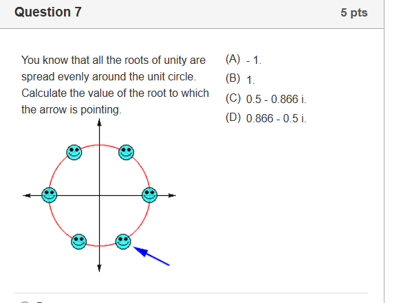 Solved You know that all the roots of unity are spread | Chegg.com