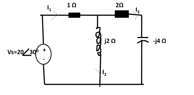 Solved find the current I1,, I2 and I3 and the voltage V1 | Chegg.com