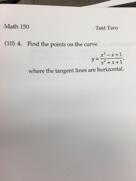 Solved Find the points on the curve y = x^2 + -x + 1/x^2 + x | Chegg.com