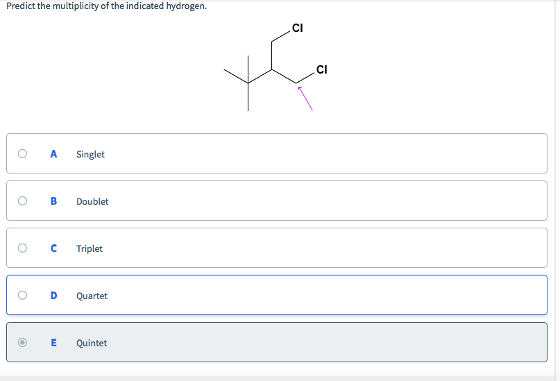 Solved Le H17.7 Predict the multiplicity of the indicated | Chegg.com