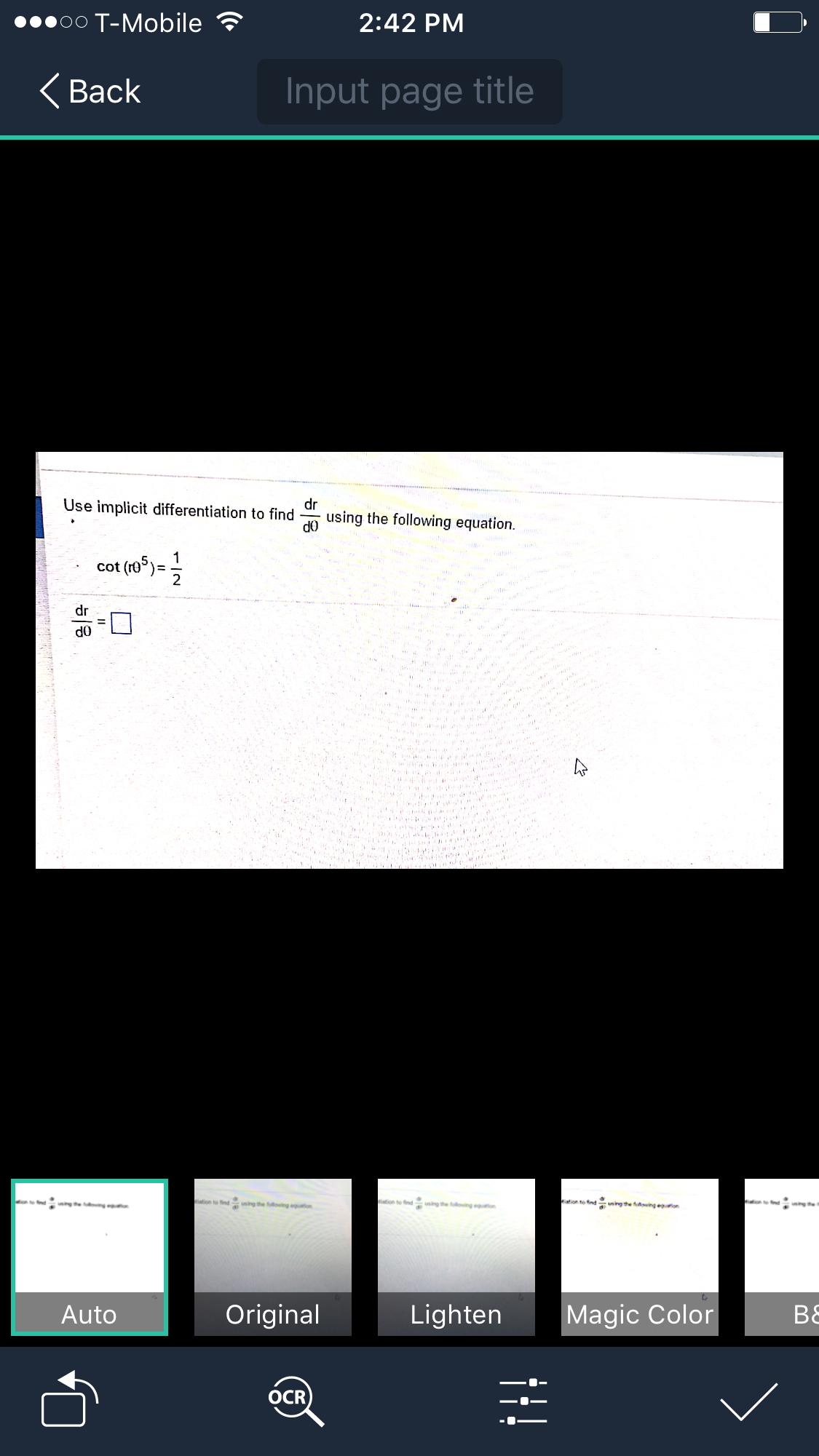 Solved Use implicit differentiation to find dr/d theta using | Chegg.com