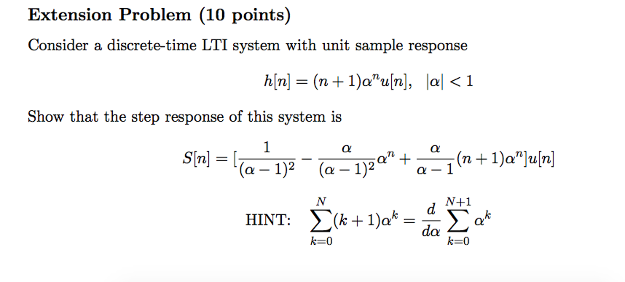 Solved Consider a discrete-time LTI system with unit sample | Chegg.com