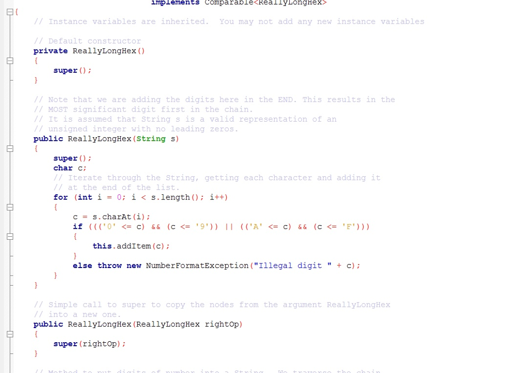 Solved Implements comparable /7 Instance variables are | Chegg.com