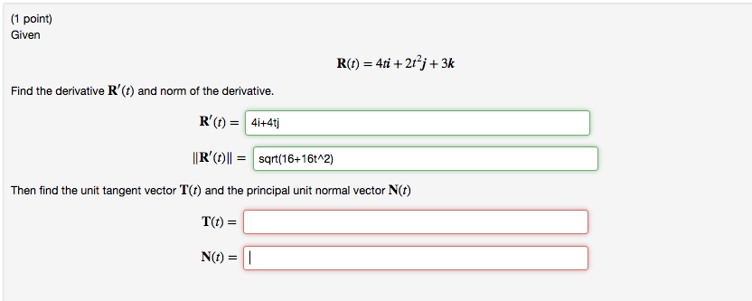 Solved Given R(r) = 4ti + 2 t^2 j + 3k Find the derivative | Chegg.com