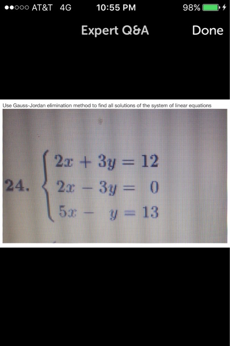 Solved Use Gauss-Jordan elimination method to find all | Chegg.com
