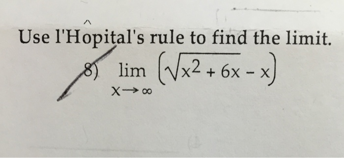Solved Use l?Hospital's rule to find the limit. lim x tends | Chegg.com